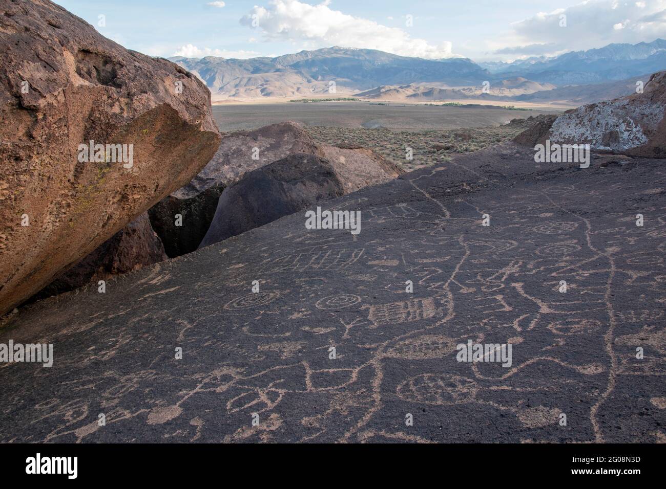 The Volcanic Tablelands north of Bishop, Inyo County, CA contain ...