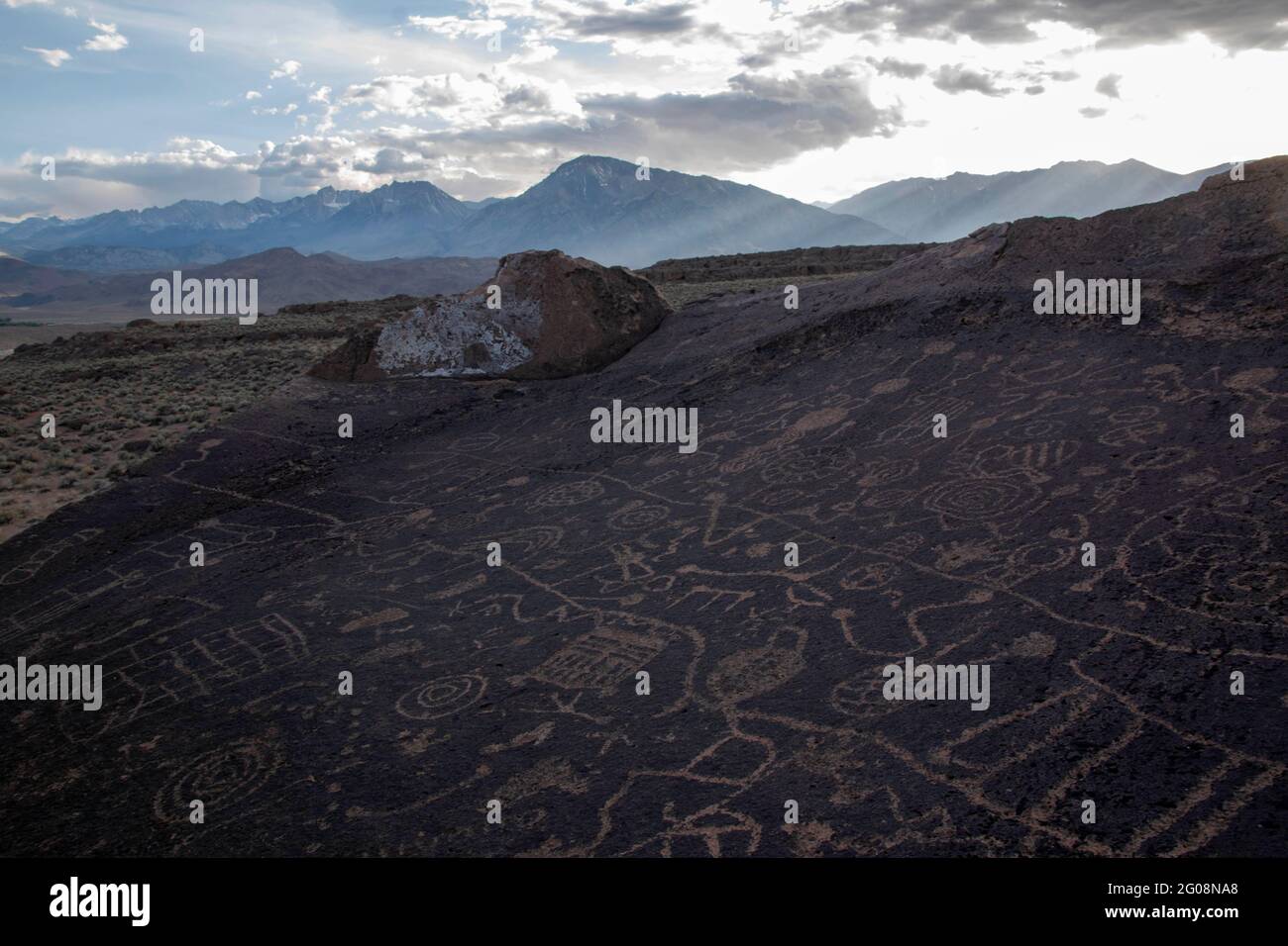 The Volcanic Tablelands north of Bishop, Inyo County, CA contain ...