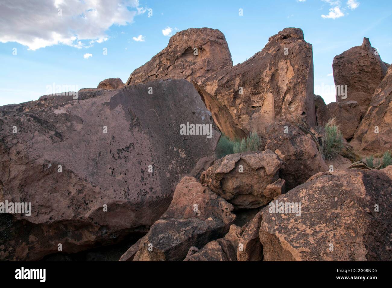 The Volcanic Tablelands north of Bishop, Inyo County, CA contain ...