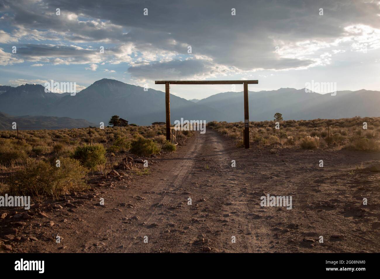 The Volcanic Tablelands north of Bishop, Inyo County, CA contain ...