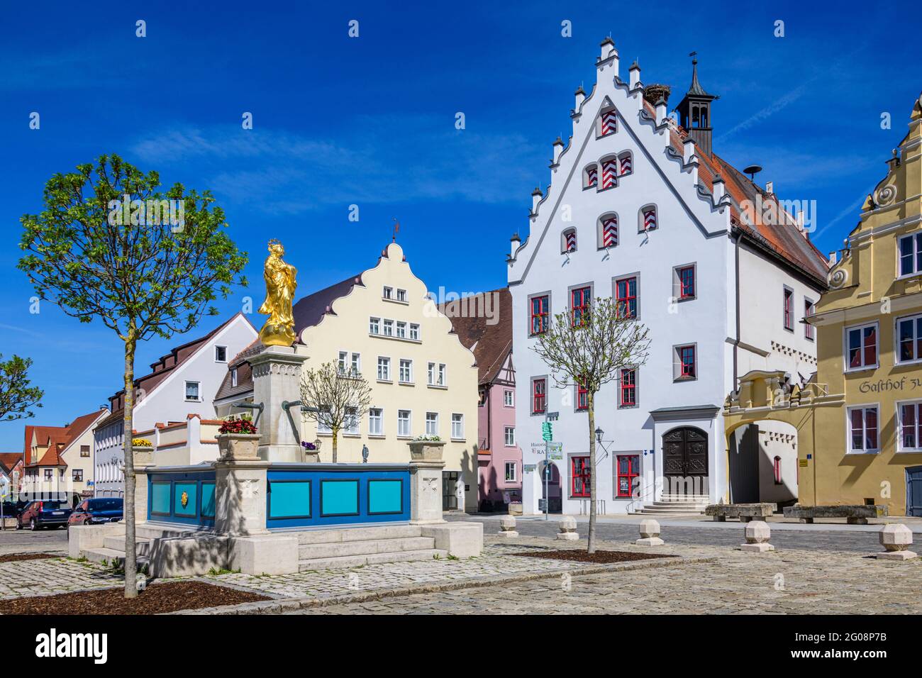 In the inner city of Wemding in Swabia Stock Photo - Alamy