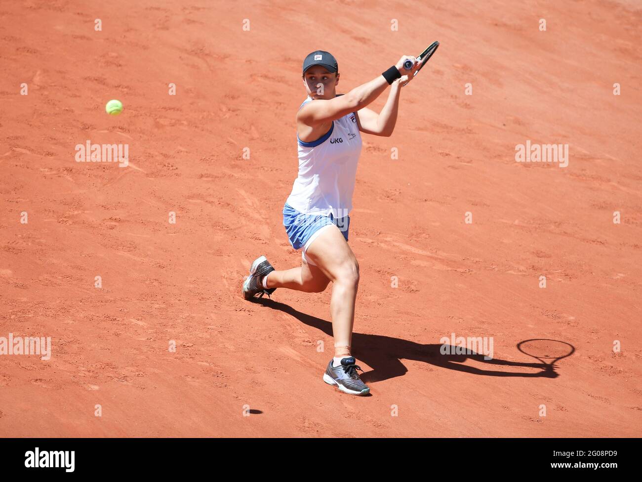 Ashley Barty of Australia during day 3 of the French Open 2021, a Grand ...