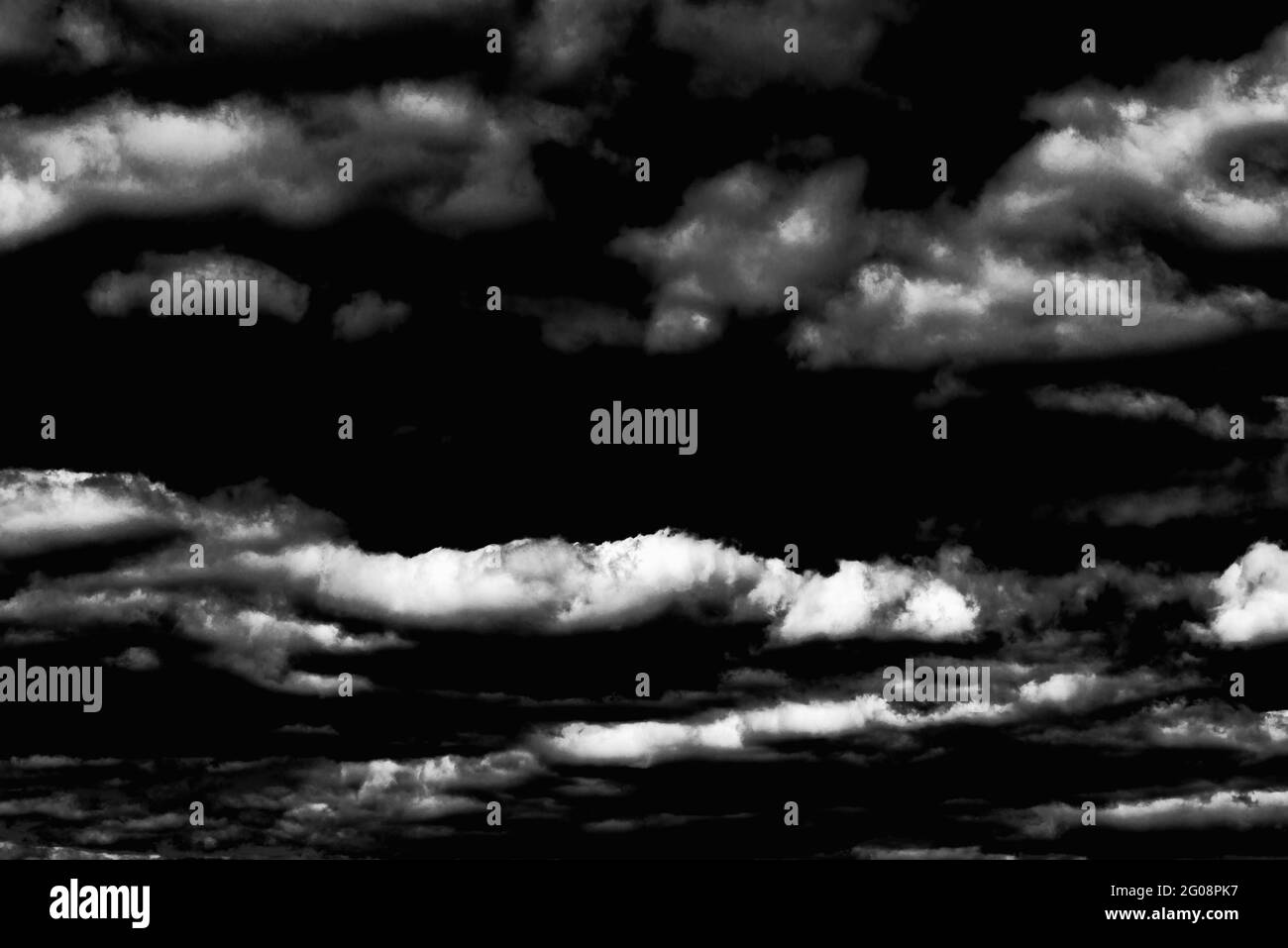 Dramatic white clouds black dark sky background outdoors shot.Beautiful ...