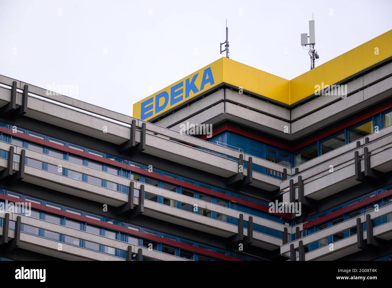 Hamburg, Germany. 01st June, 2021. The logo on the roof ridge of the ...