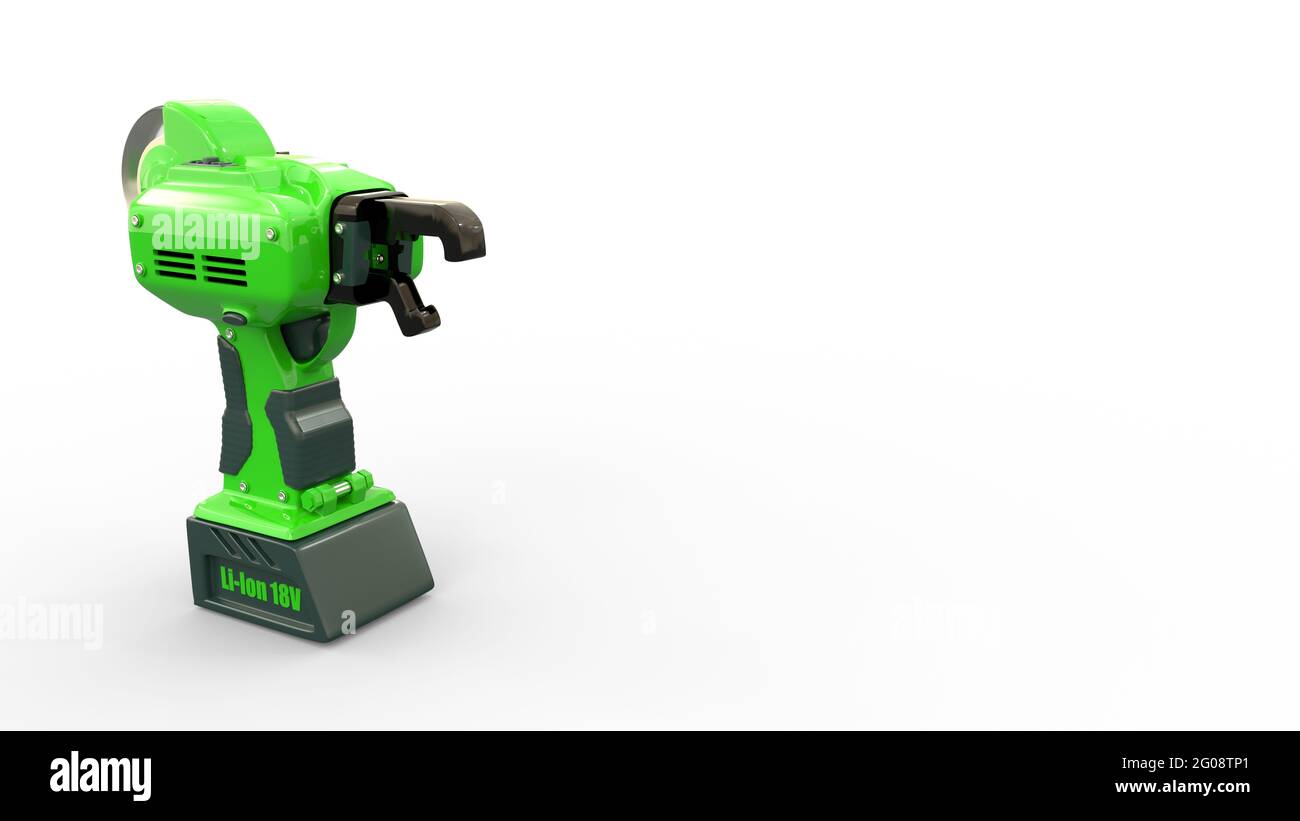 electrical reinforcing steel wire tier tool - isolated cgi industrial ...