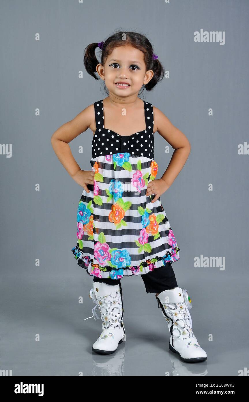 Stock Photo - little girl beauty portrait. Beautiful child model with ...