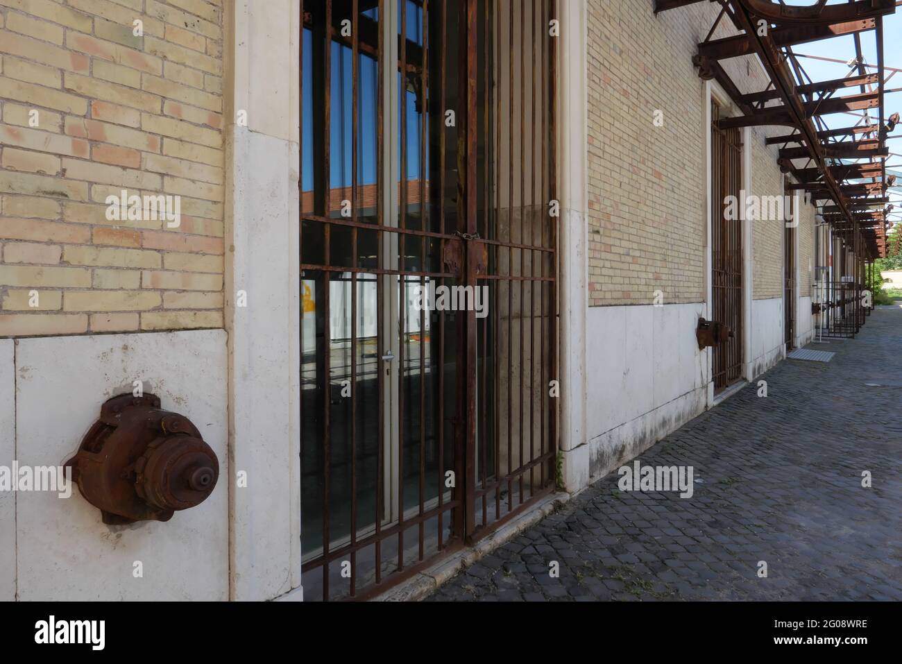 EXTERIOR OF A PAVILION OF THE FORMER SLAUGHTERHOUSE Stock Photo - Alamy