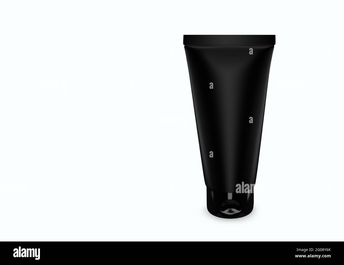 Black matte scrub tube mockup isolated from background: scrub tube ...