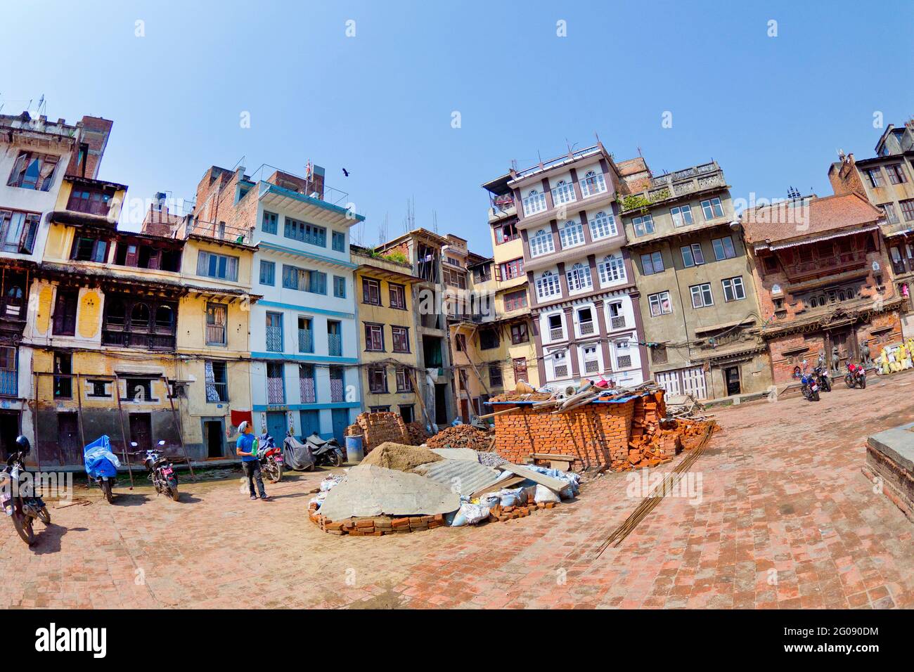 Buddhist Stupa, Thamel Tourist Area, Kathmandu, Nepal, Asia Stock Photo ...