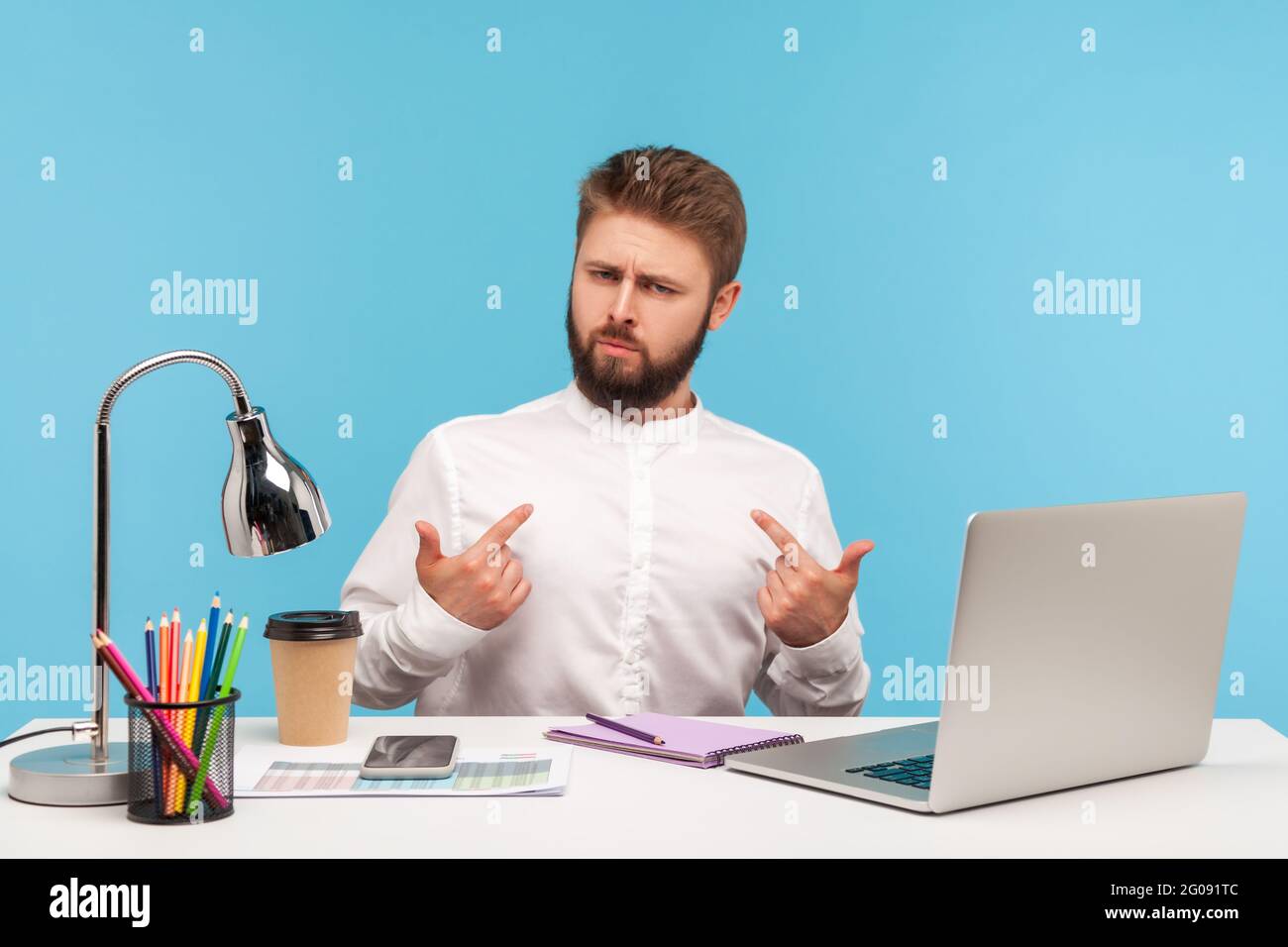Workplace boasting hi-res stock photography and images - Alamy