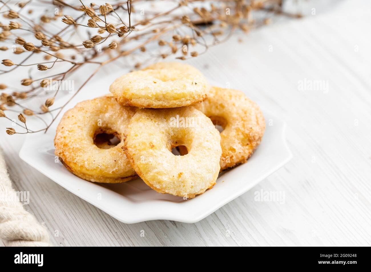 Group of Butter Biscuits Round Shape, Shortbread as kind of fresh ...