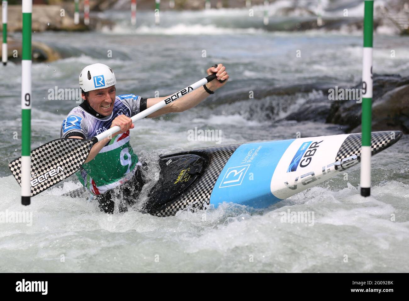 David FLORENCE of Great Britain competes in the Men's Canoe (C1 ...