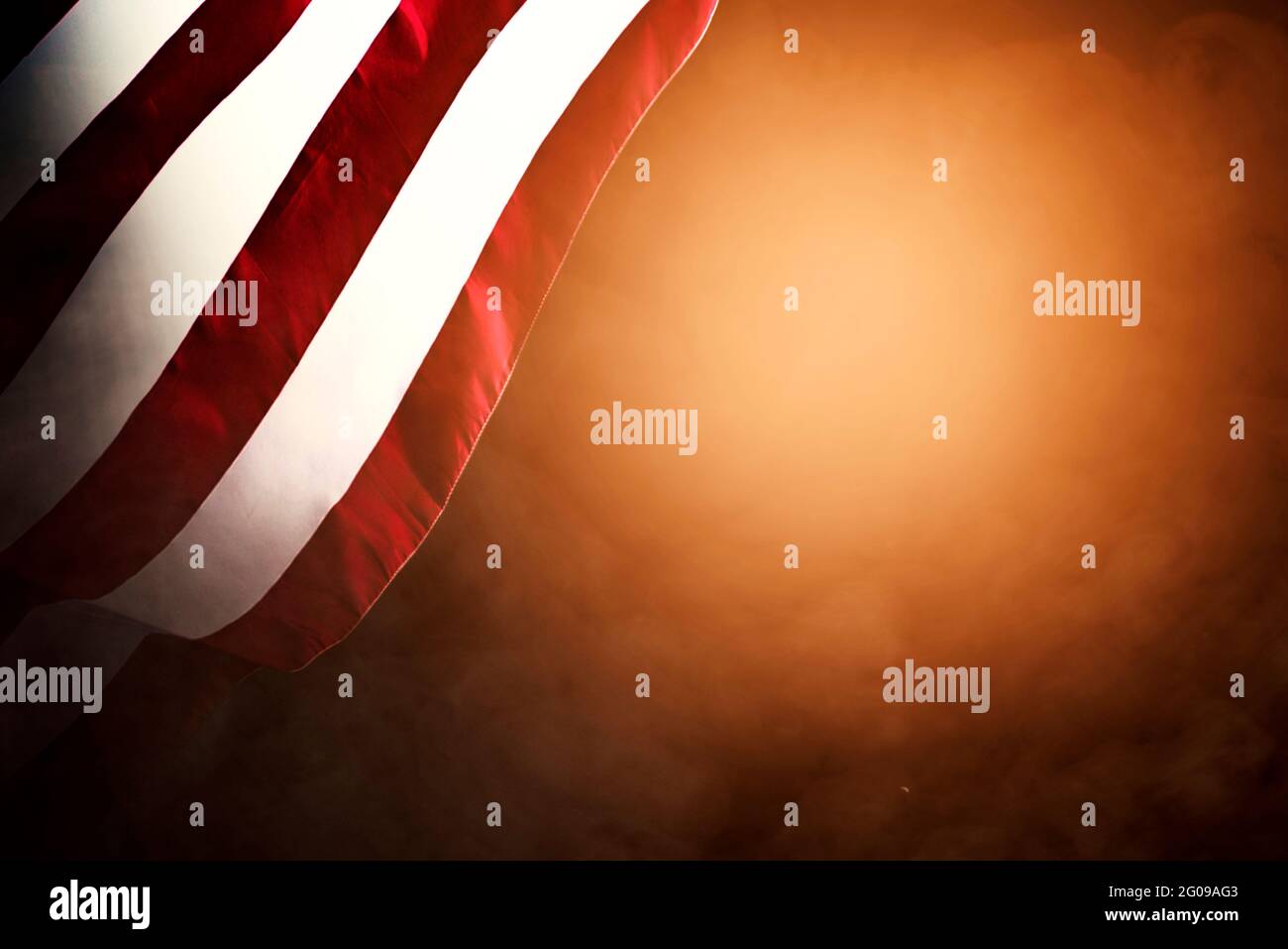 American flag with a bright background. Fourth of July Concept Stock ...