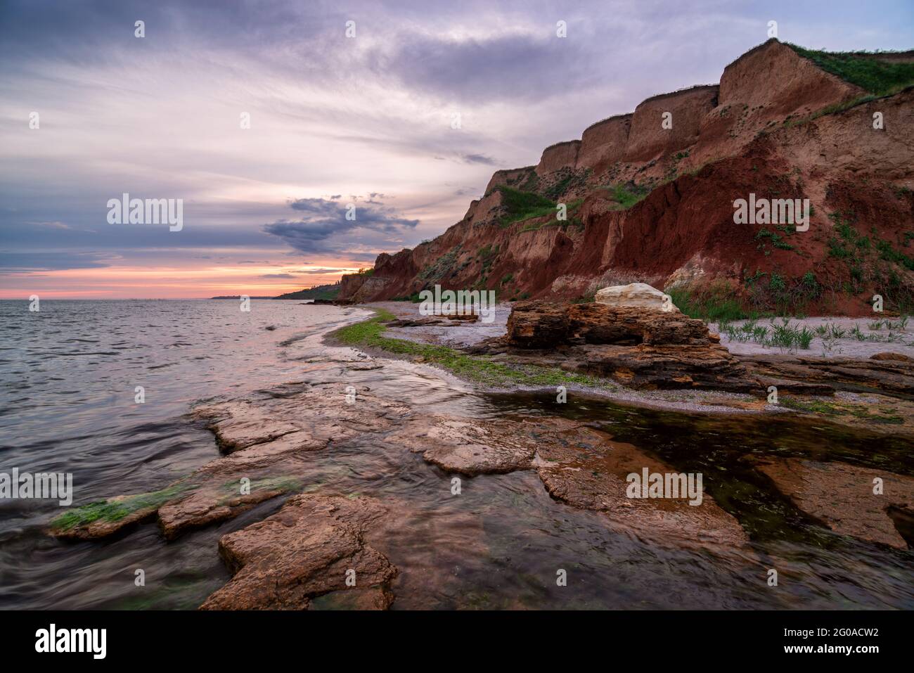 Beautiful calm sea sunset hi-res stock photography and images - Alamy