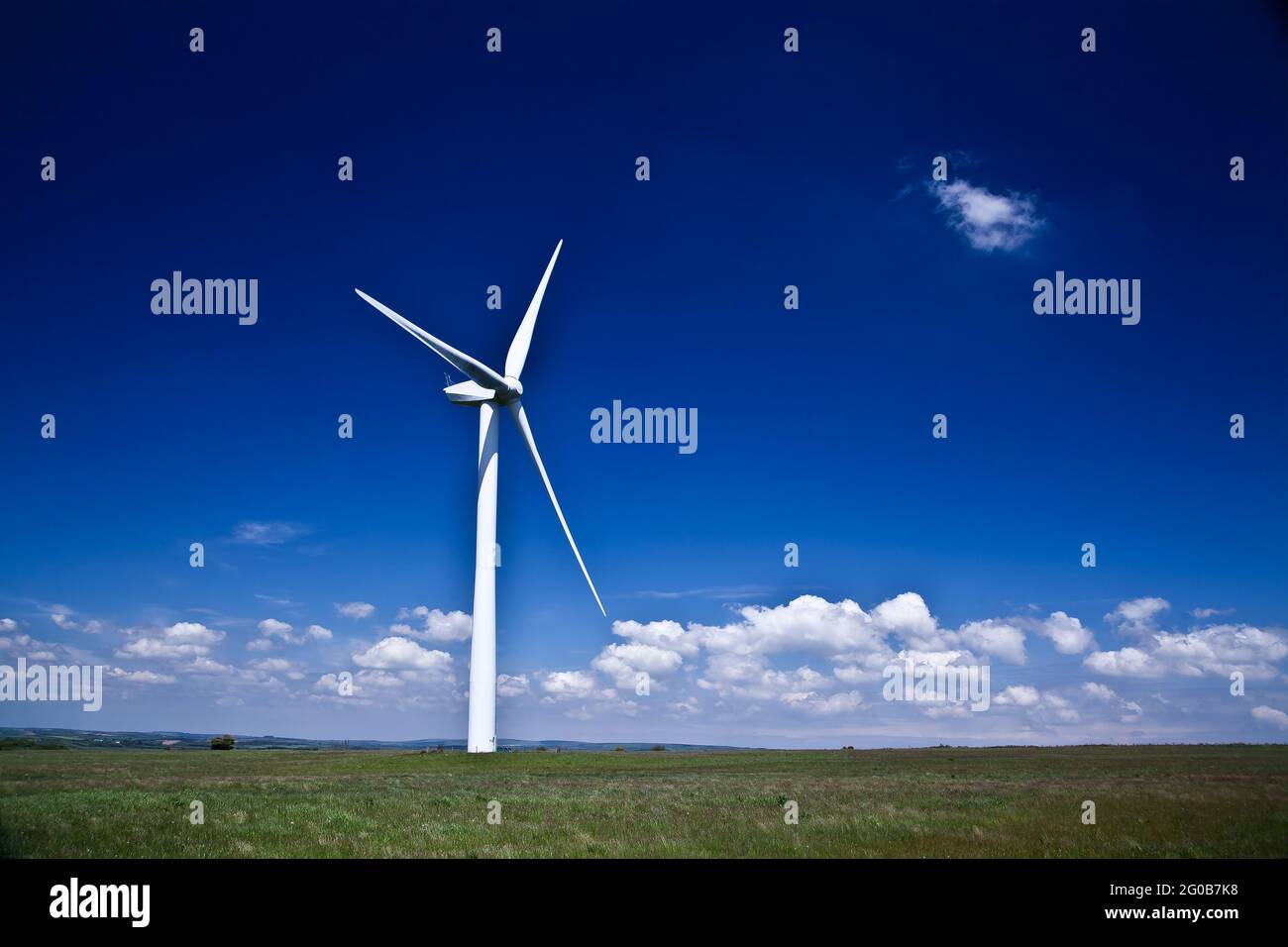 Wind turbine illustrating environmental protection and alternative ...