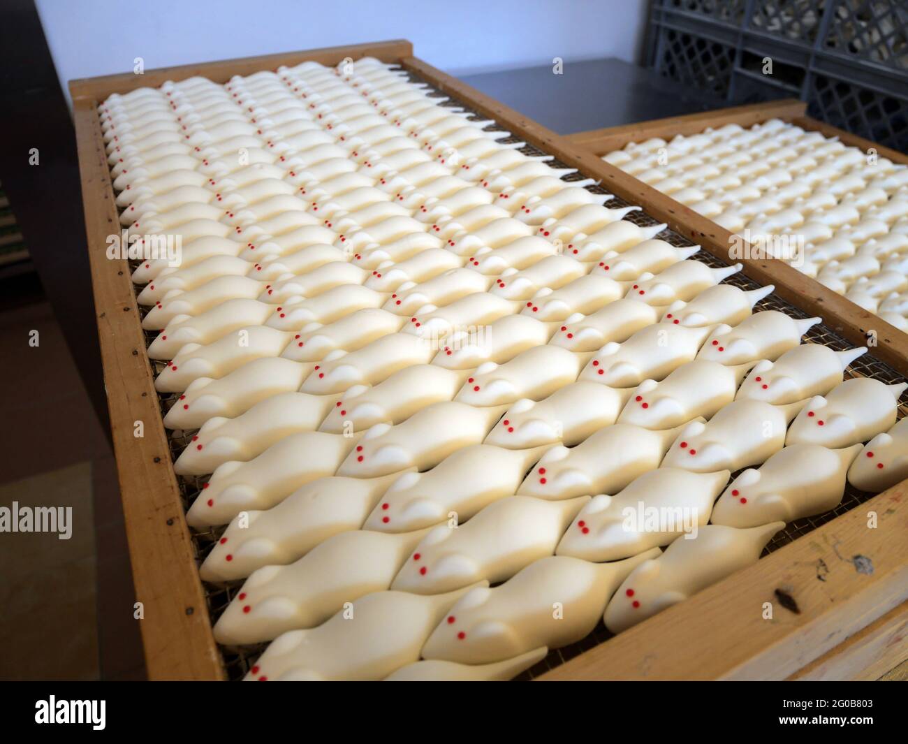 Berlin, Germany. 10th Apr, 2021. A look at the production of Aseli's ...