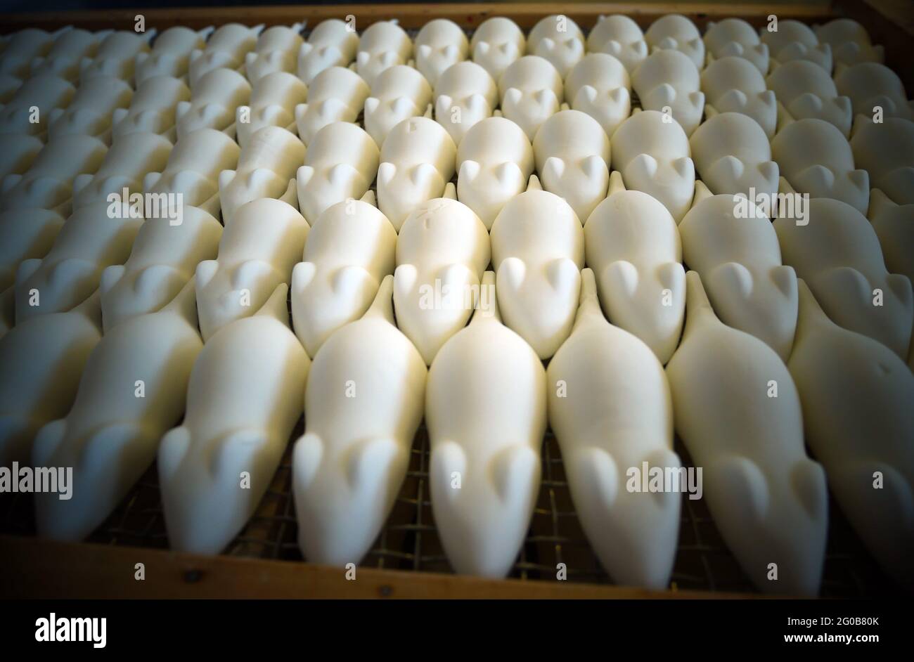 Berlin, Germany. 10th Apr, 2021. A look at the production of Aseli's ...