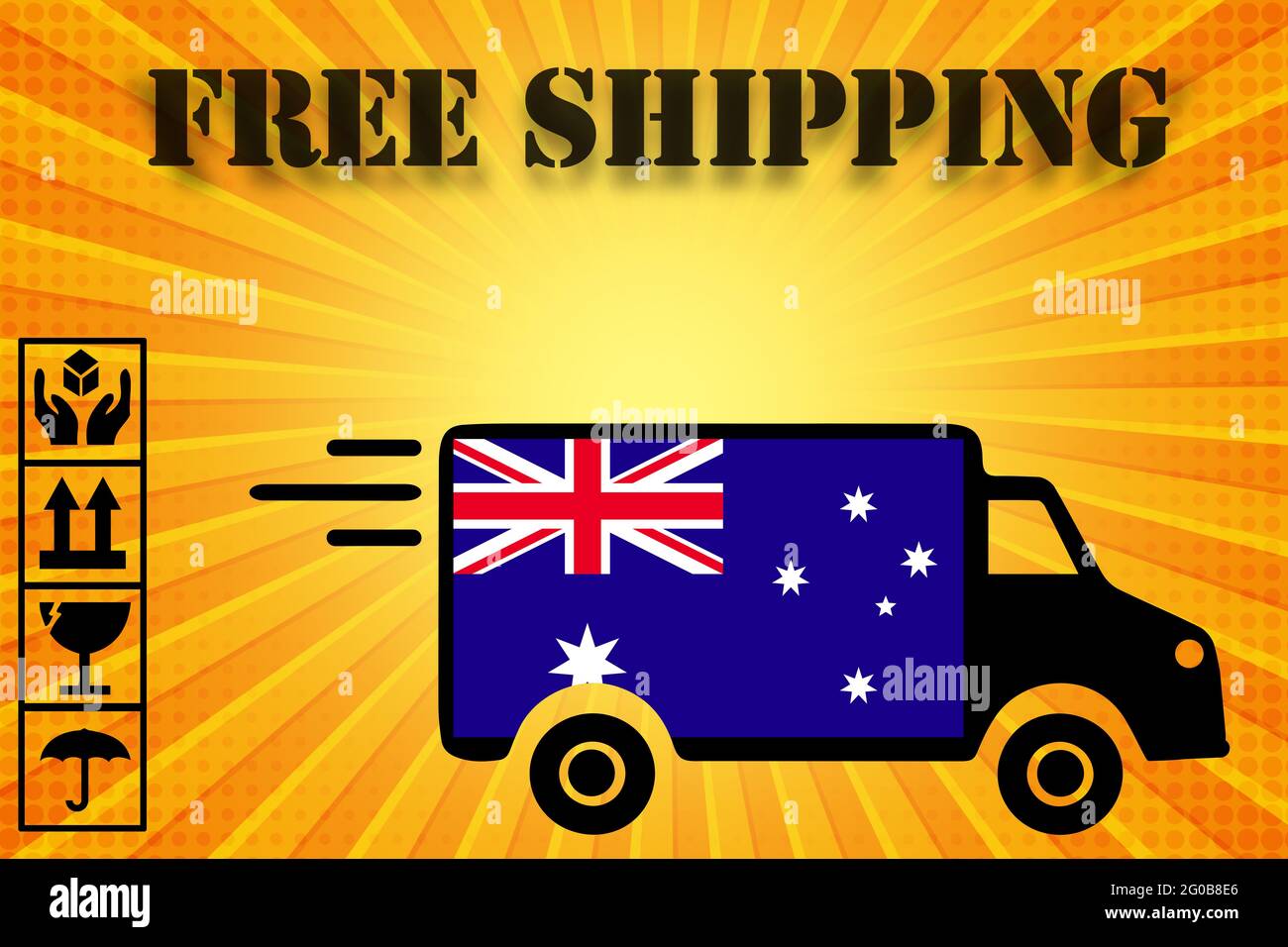 Australia post van hi-res stock photography and images - Alamy