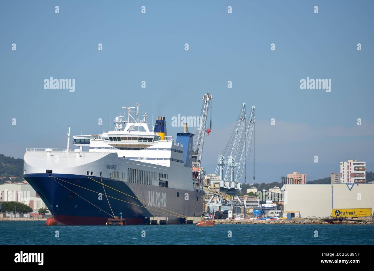 Turkish RO-RO of the Toulon Turkey line Stock Photo - Alamy