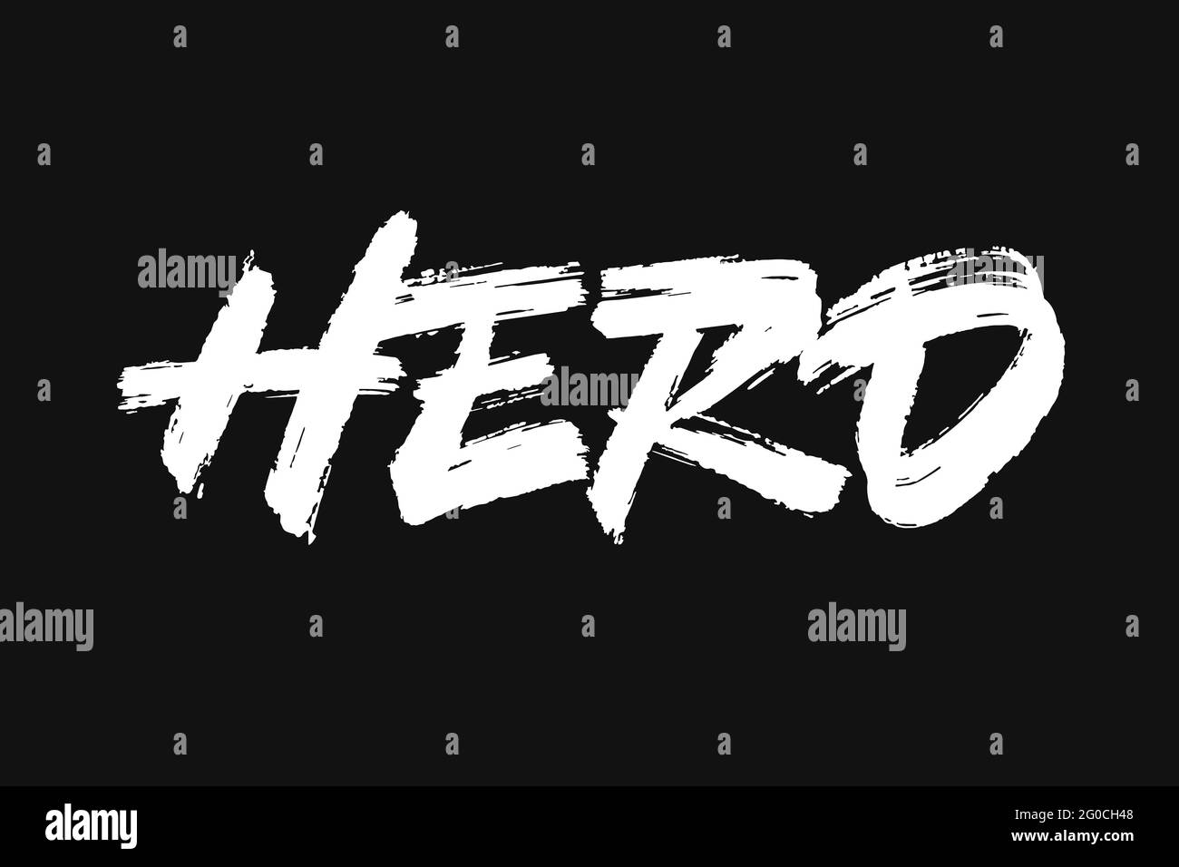 Hero vector lettering Stock Vector Image & Art - Alamy