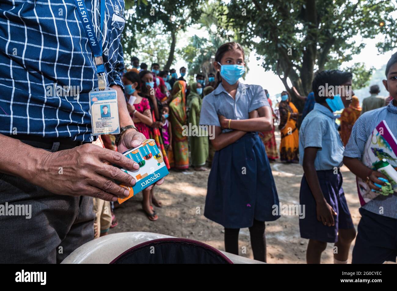 Nabinnagar, India – 03/11/2020: The free medical camp aimed at helping ...