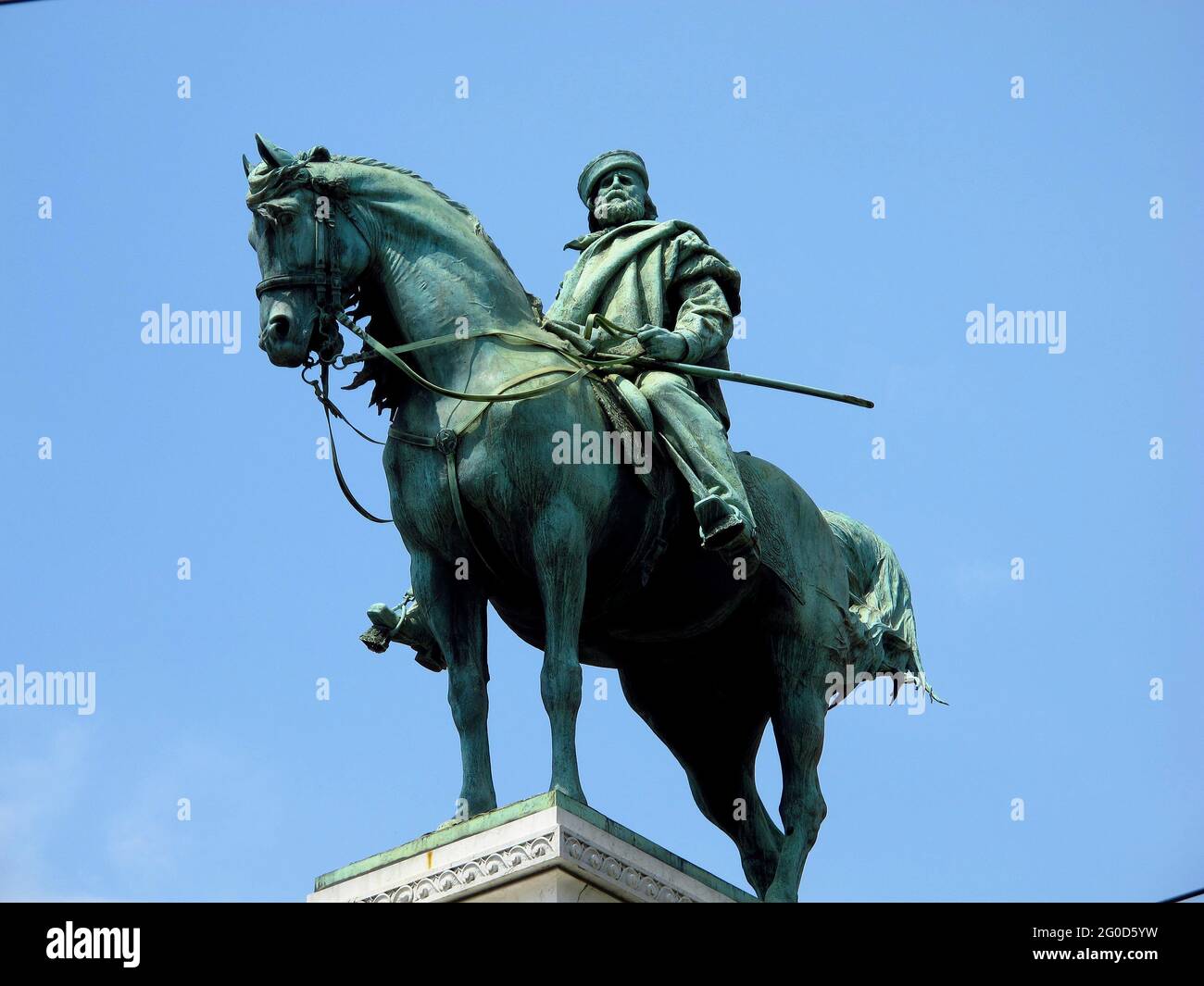 The statue in Milan, Italy Stock Photo - Alamy