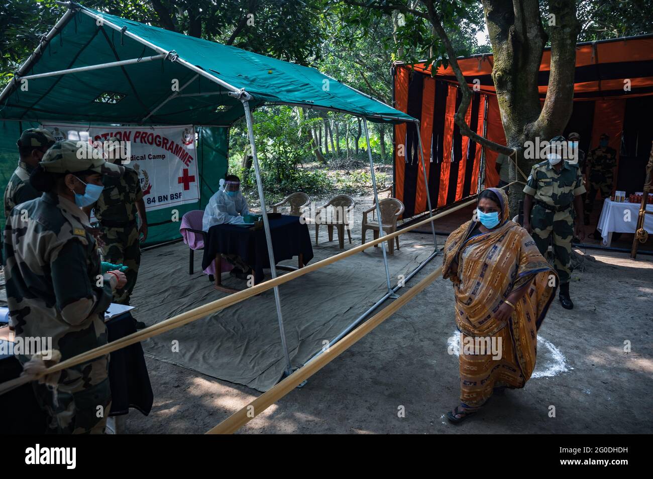 Nabinnagar, India – 03/11/2020: The free medical camp aimed at helping ...