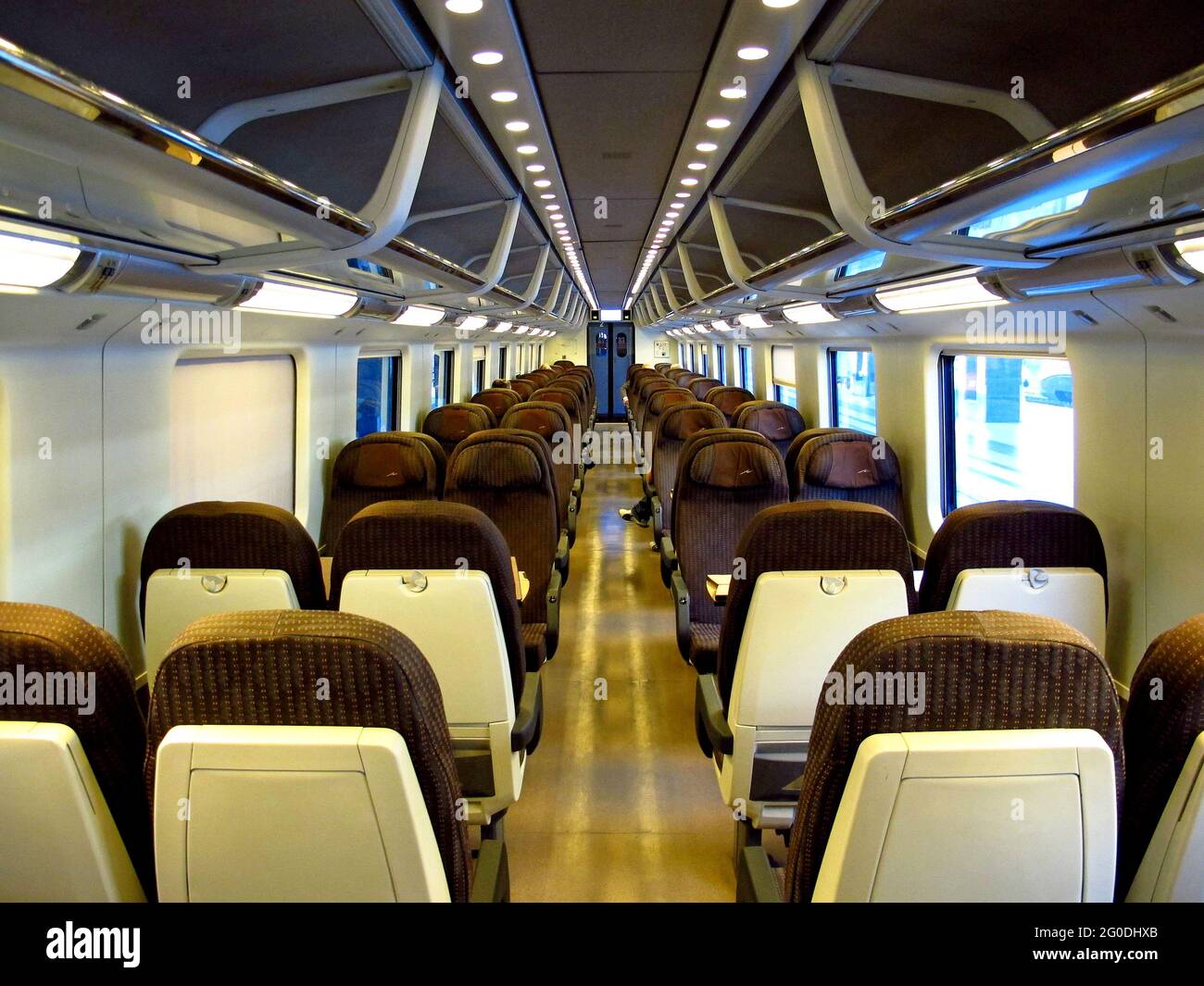 The train on Termini railway station, Rome, Italy Stock Photo - Alamy