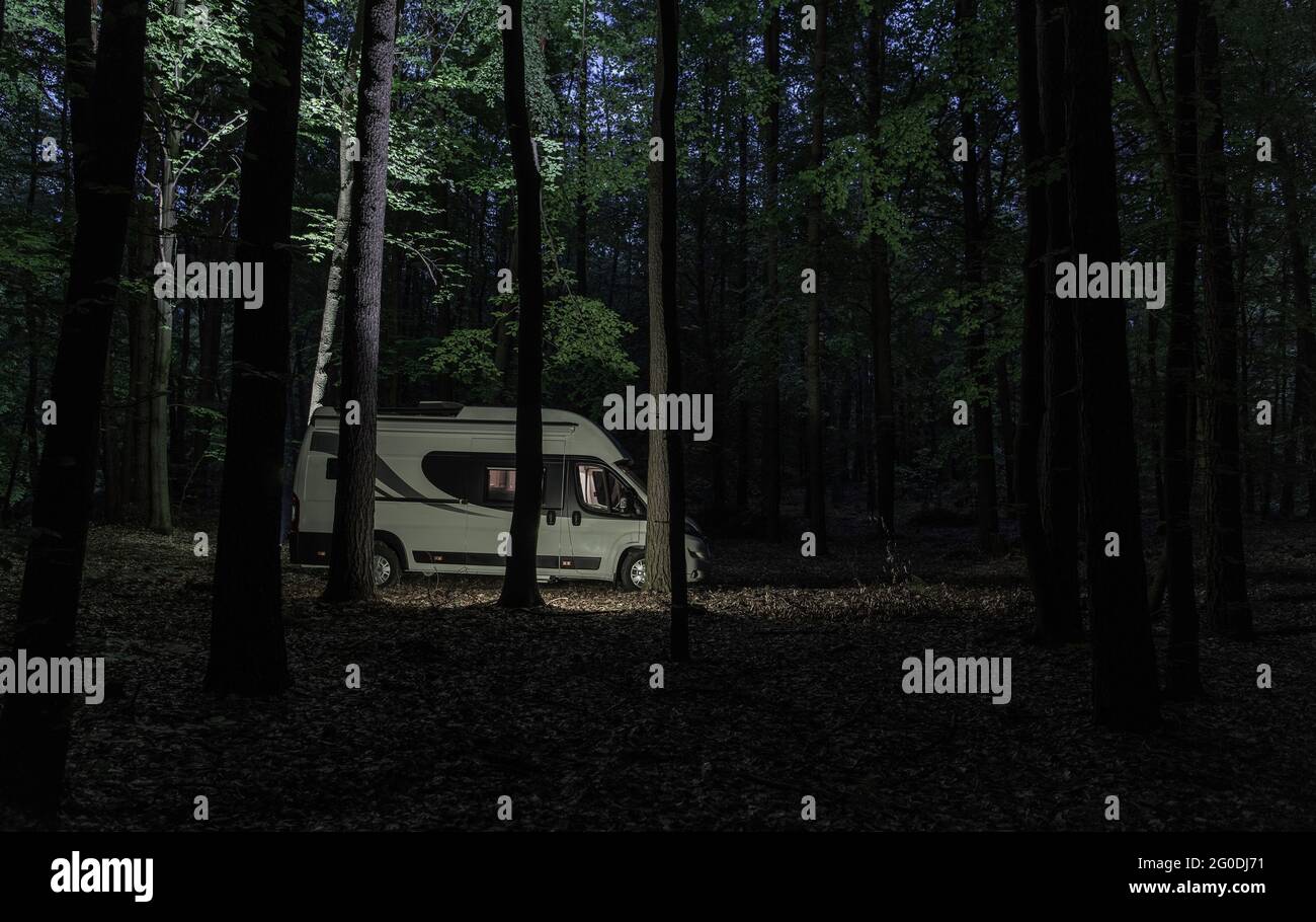 Forestry campsite hi-res stock photography and images - Alamy