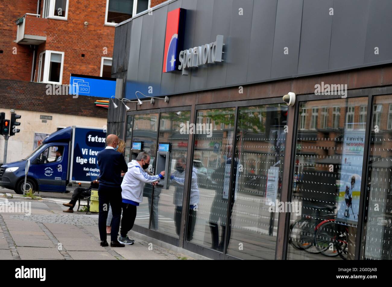 Copenhagen, Denmark. 01 jUNE 2021, Denmark bank Spar Nord in danish ...