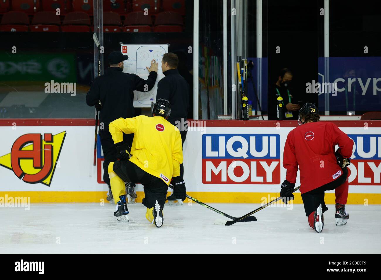 02.06.2021, Riga, Olympic Sports Centre, Germany practice (2021 IIHF ...