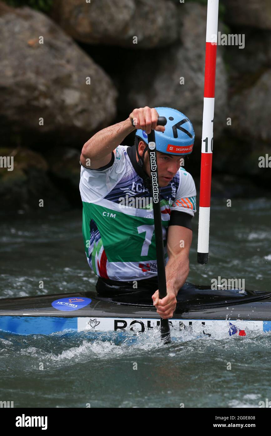 Lukas ROHAN of Czech Republic competes in the Men's Canoe (C1 ...