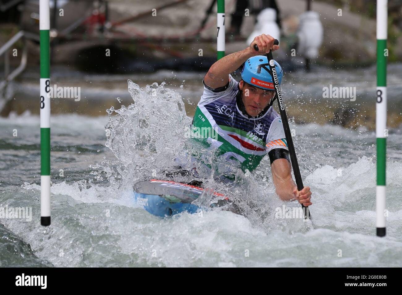 Lukas ROHAN of Czech Republic competes in the Men's Canoe (C1 ...