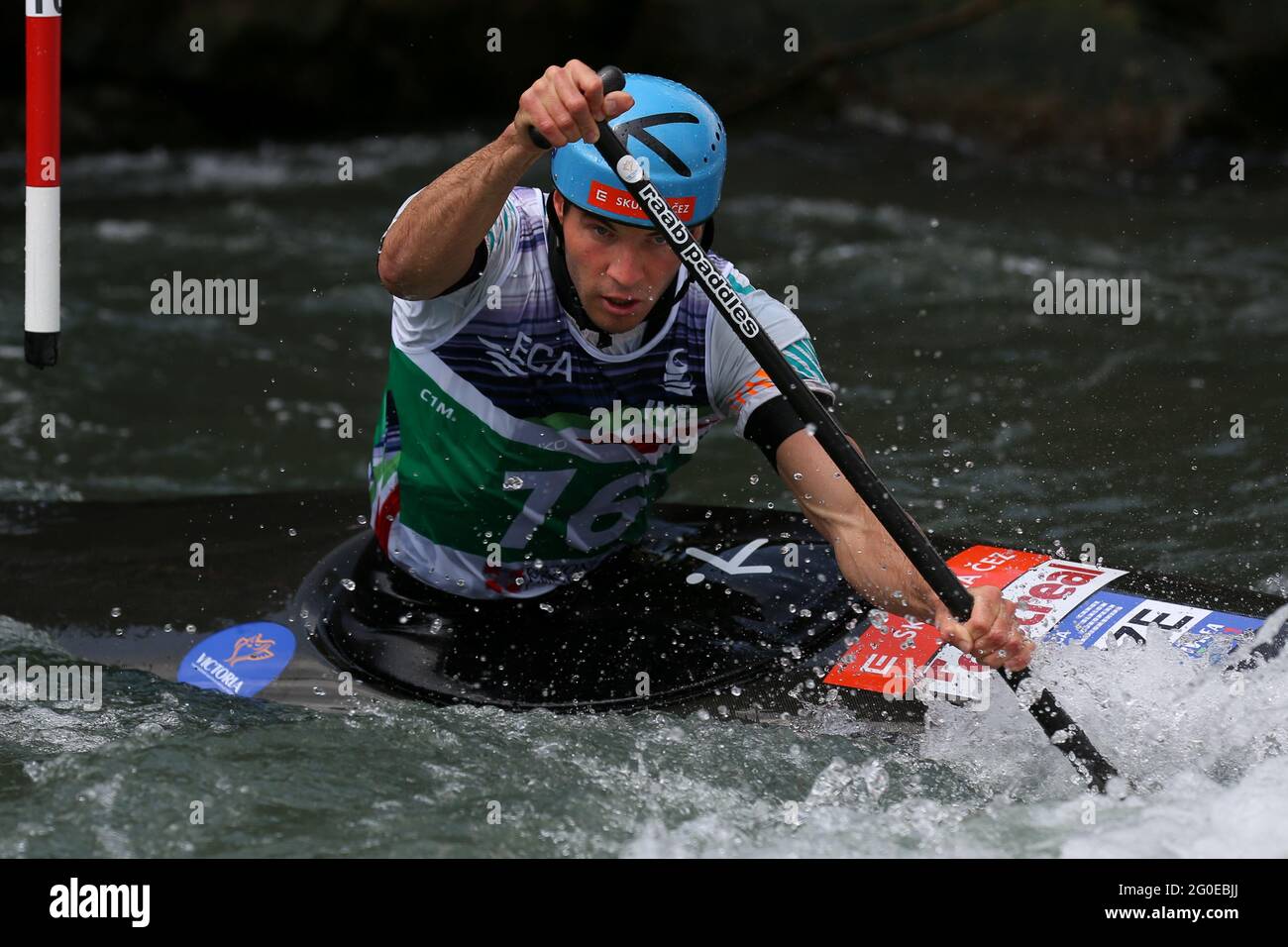 Lukas ROHAN of Czech Republic competes in the Men's Canoe (C1 ...