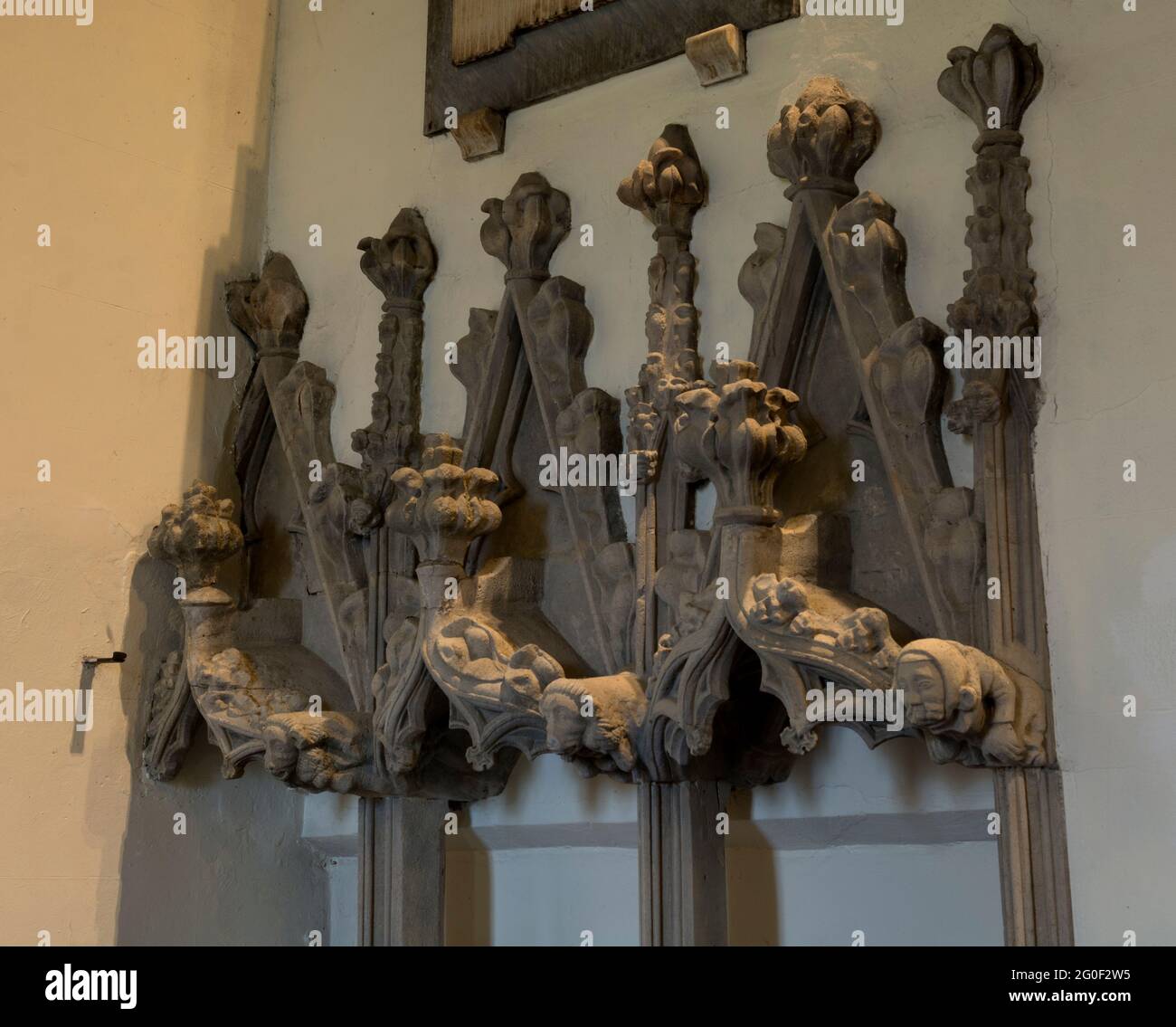 Sedilia in All Saints Church, Rushton, Northamptonshire, England, UK ...