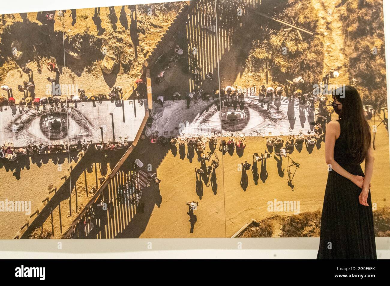 London, UK. 2nd June, 2021. The Saatchi Gallery show of the "JR ...
