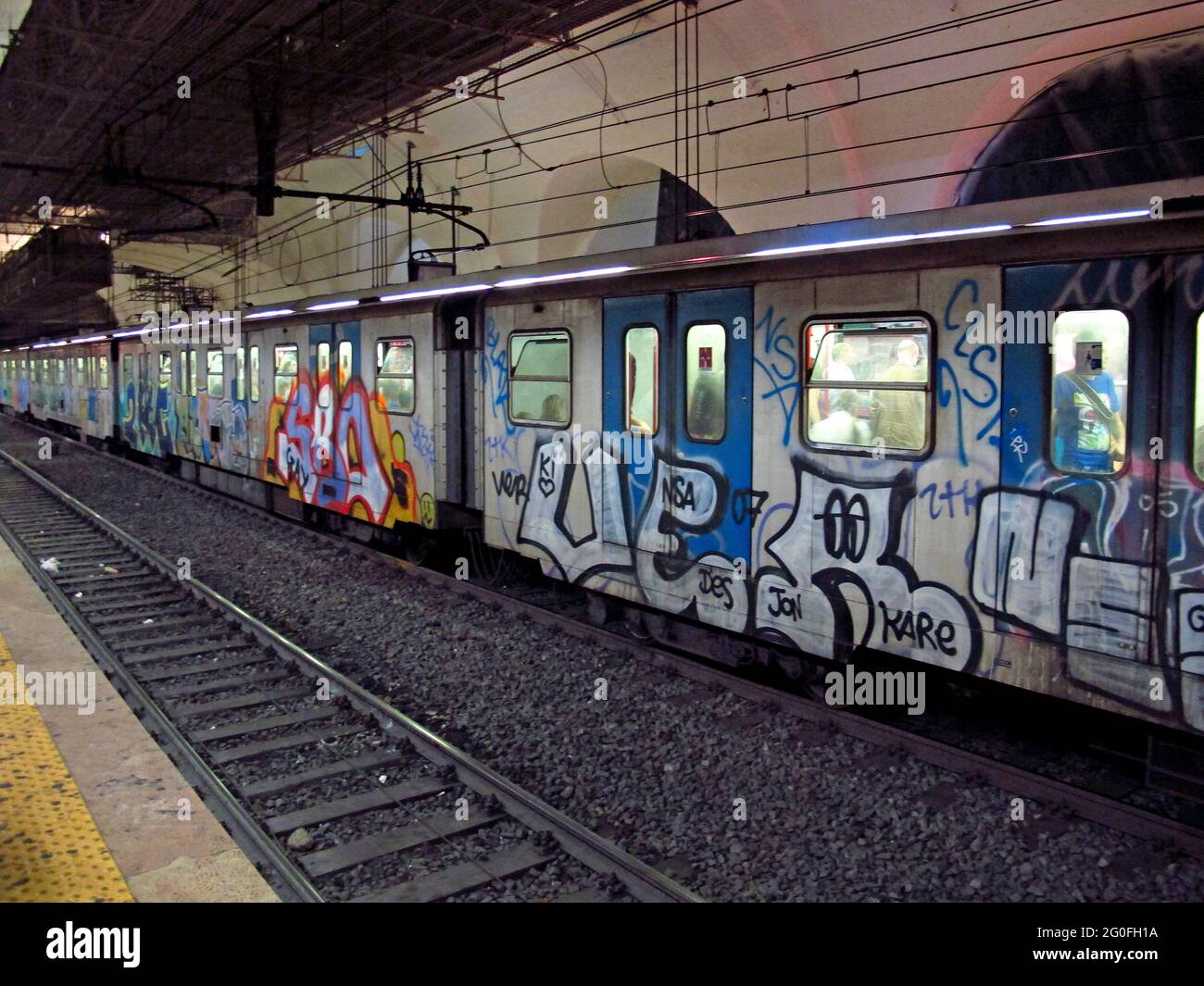 The subway in Rome, Italy Stock Photo - Alamy