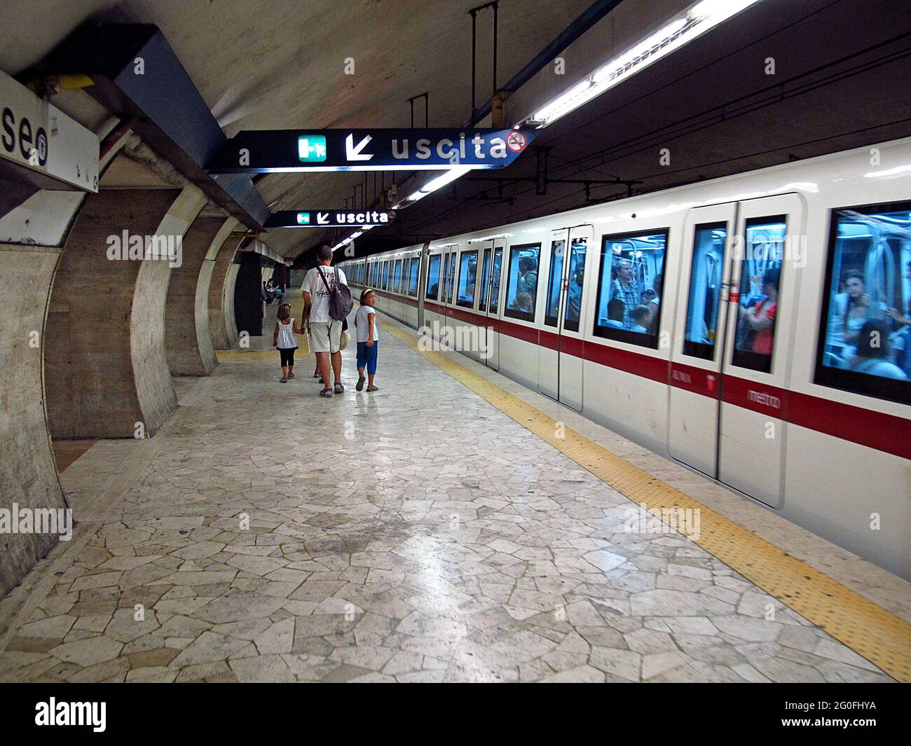 The subway in Rome, Italy Stock Photo - Alamy