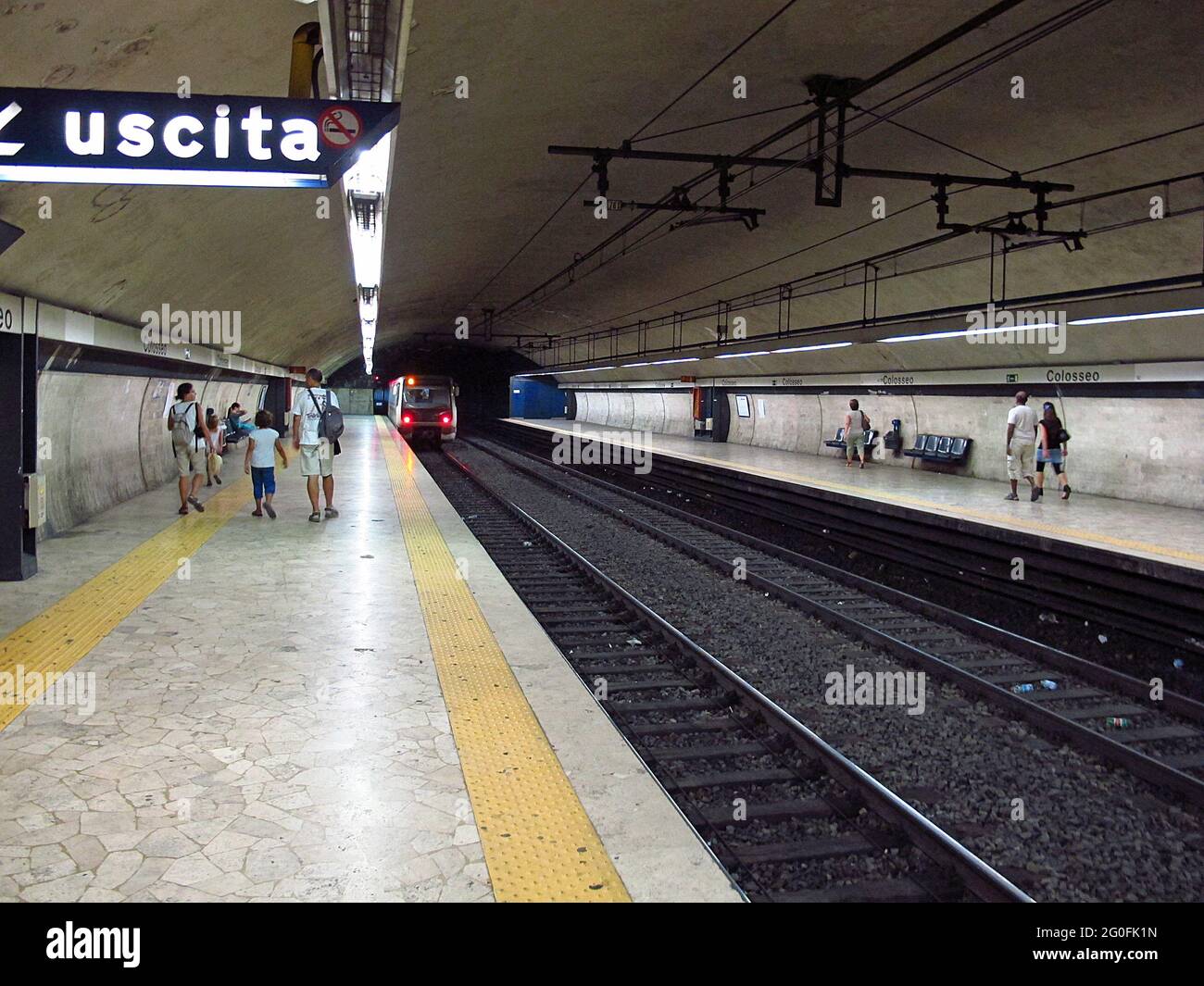 The subway in Rome, Italy Stock Photo - Alamy