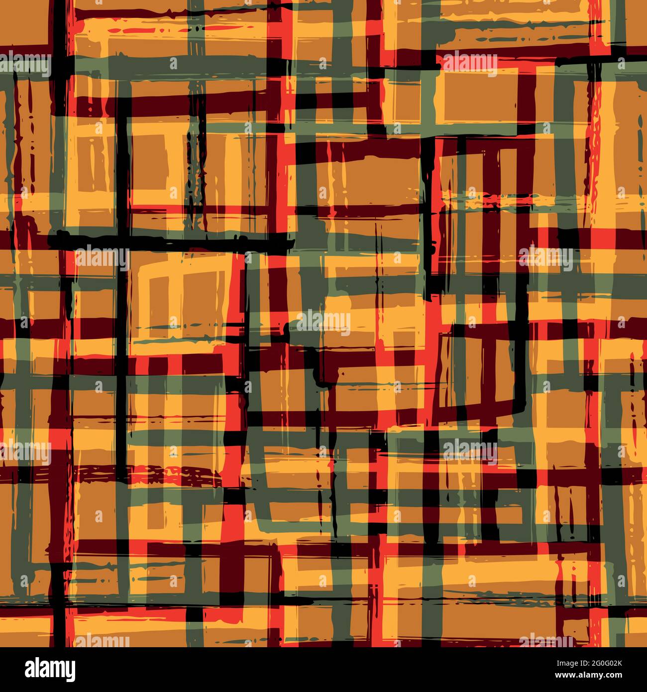 Abstract painted mid-century modern vector seamless pattern background ...