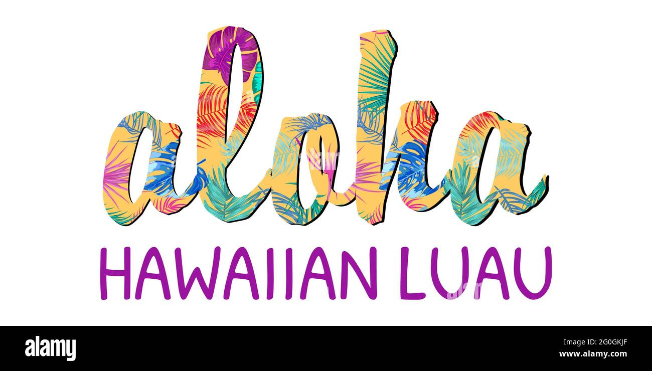 Aloha Word Art
