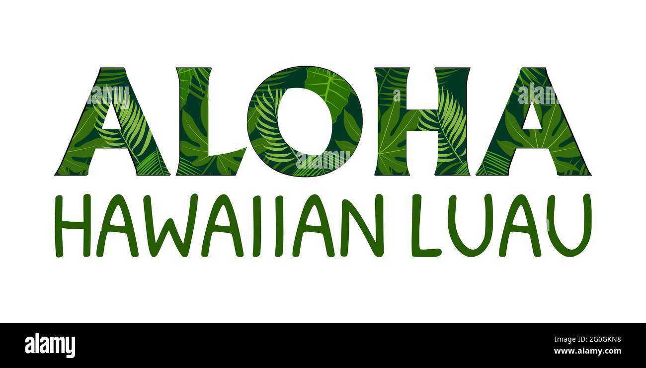 Aloha Hawaii lettering. Aloha T-Shirt design. Best creative design for ...
