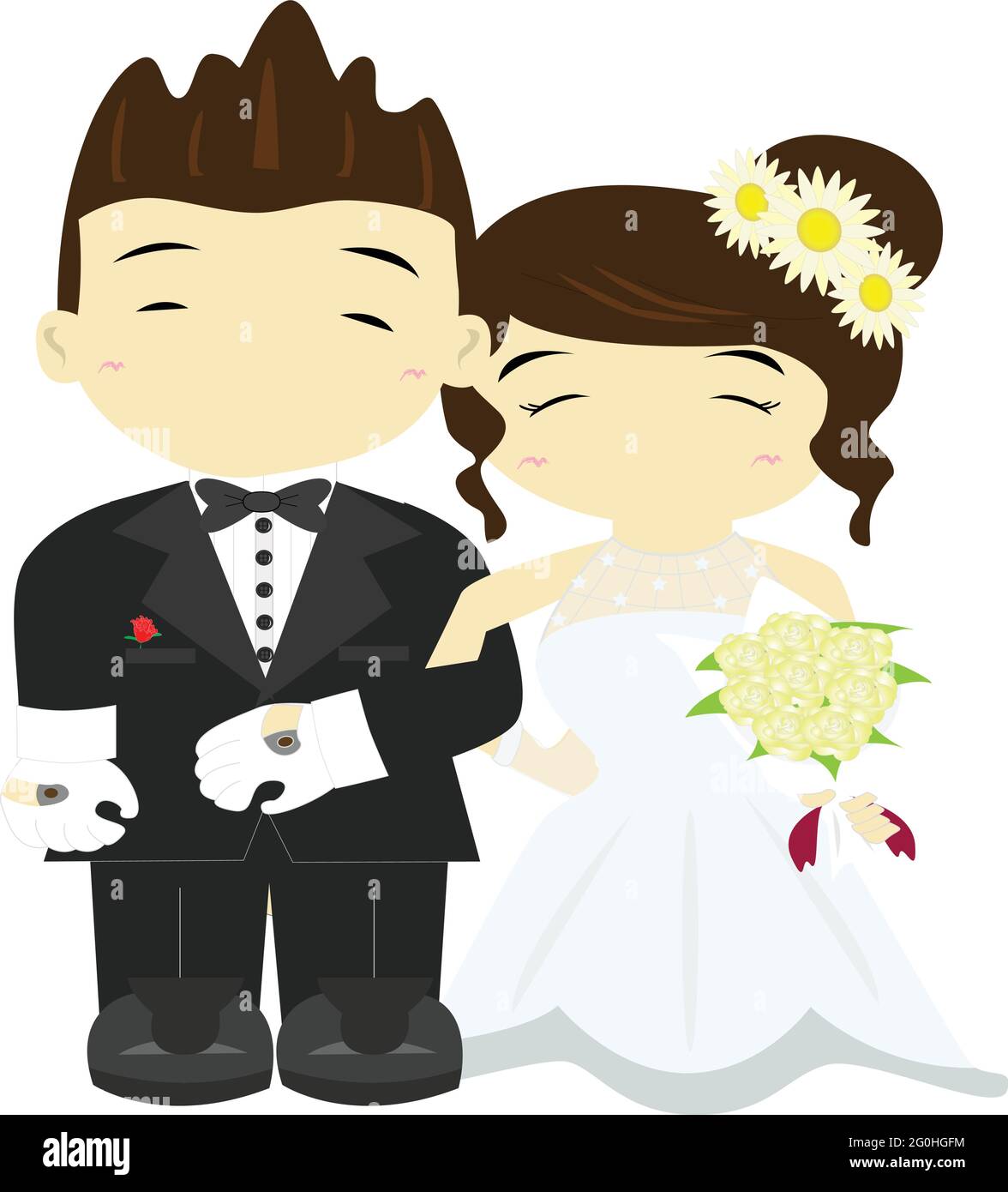 Couple in love stand on Stock Vector Images - Alamy
