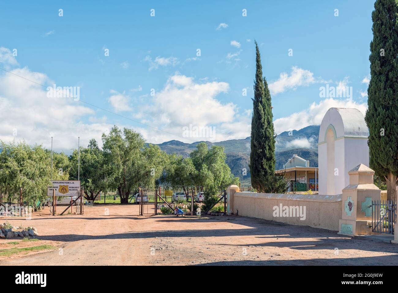 AMALIENSTEIN, SOUTH AFRICA - APRIL 6, 2021: Entrance to the ...