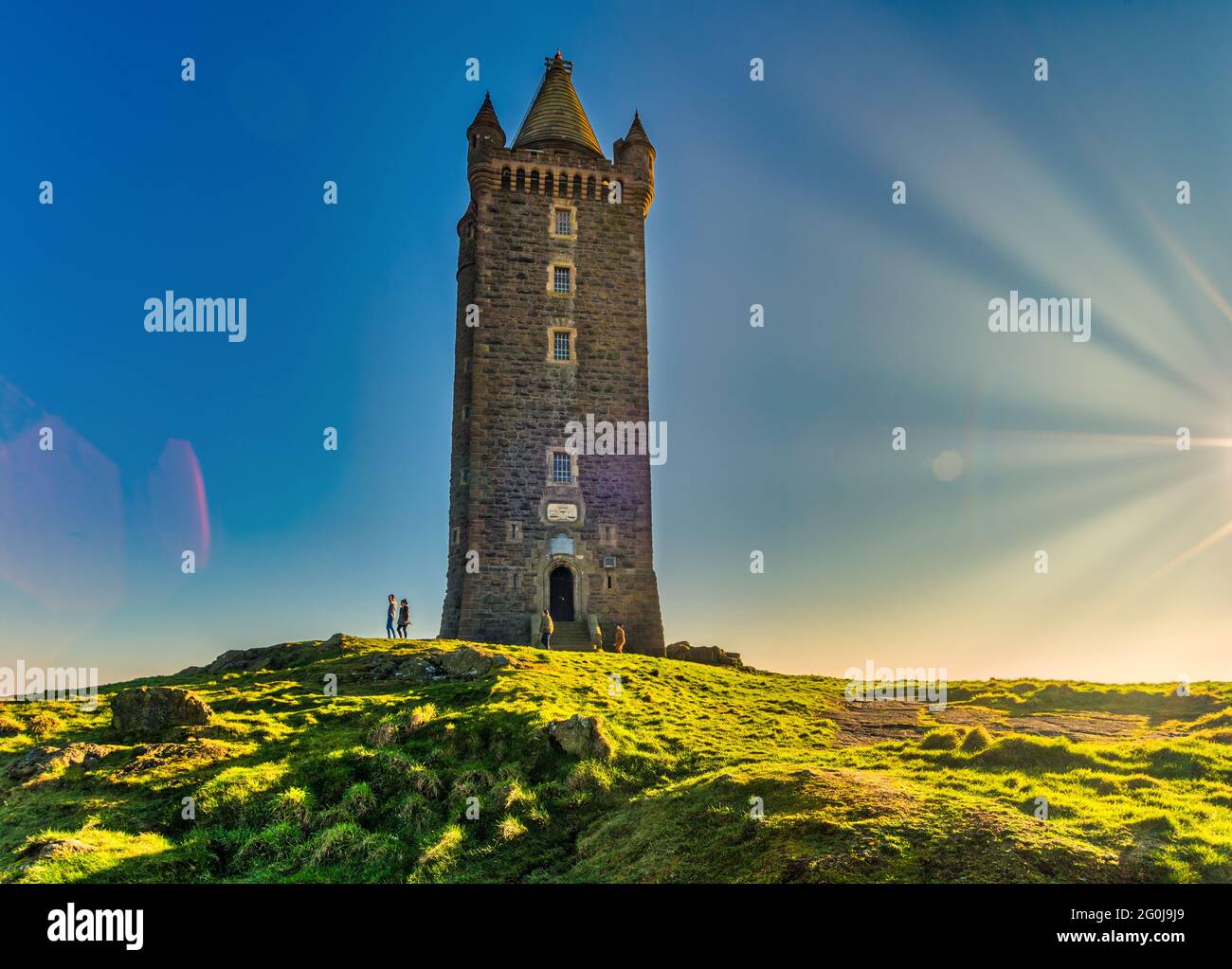 Top of scrabo tower hi-res stock photography and images - Alamy