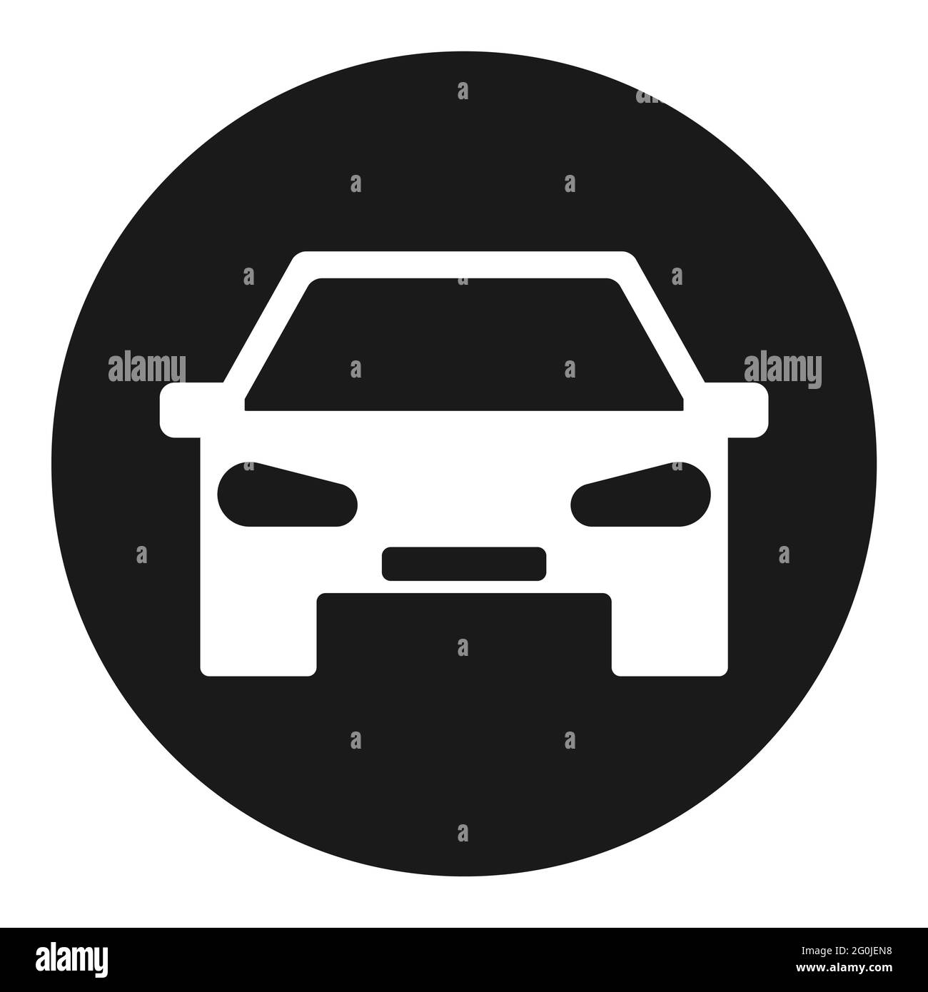 Car icon isolated on white background. Automobile symbol, vector ...