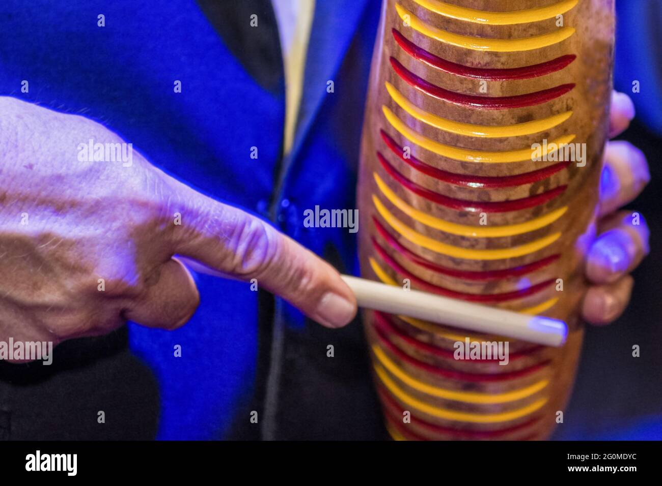 Guiro percussion instrument hi-res stock photography and images - Alamy