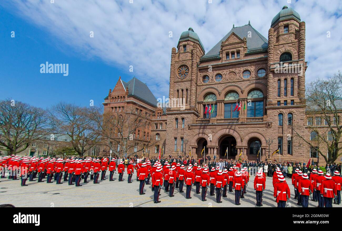 General view of Queen's Park in Toronto. Canada celebrates the ...