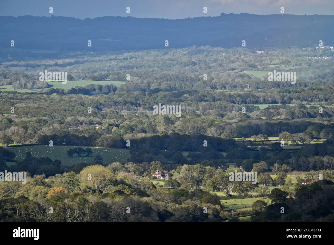 Picturesque views of Ditchling Beacon and Devils Dyke in East Sussex ...
