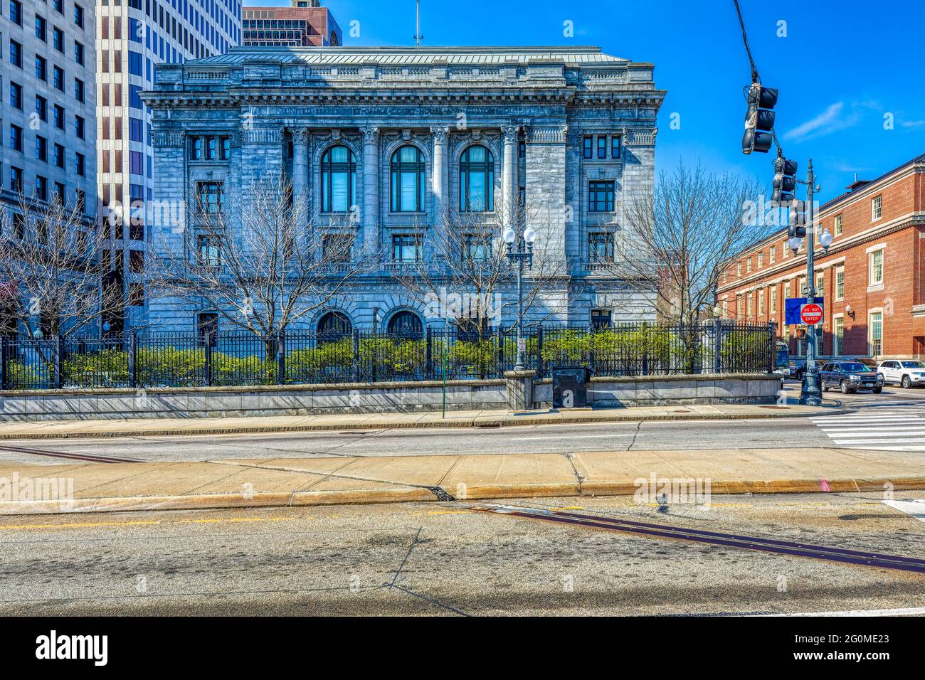 Federal Building, 25 Kennedy Plaza, designed by Clarke & Howe in Beaux ...